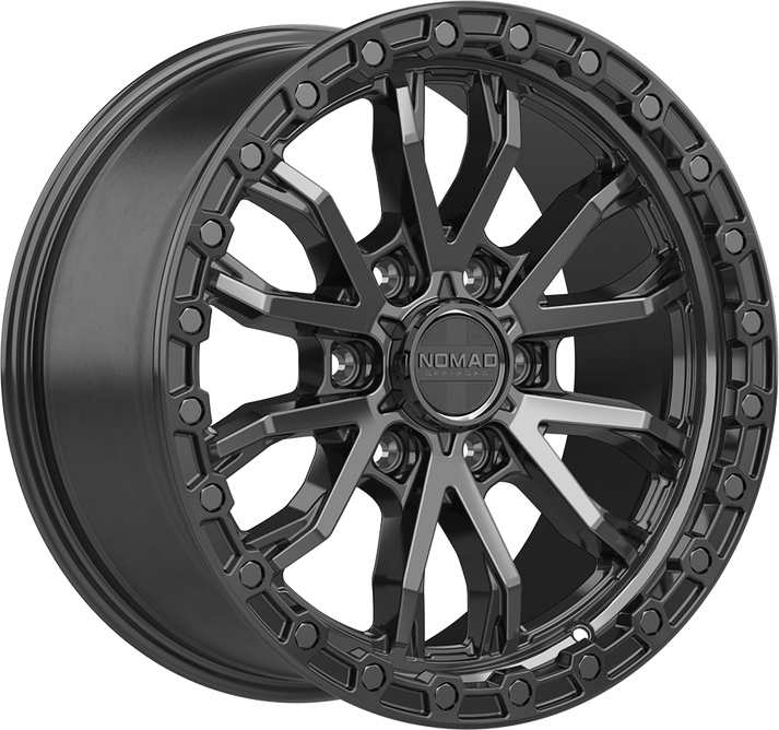 NOMAD | N133 | Black Machined Face Dark Tint, Black Dark Tint Beadlock ...
